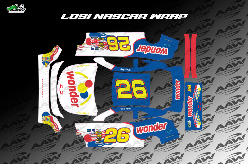 Losi 1/12 Nascar Custom Wrap – AAW