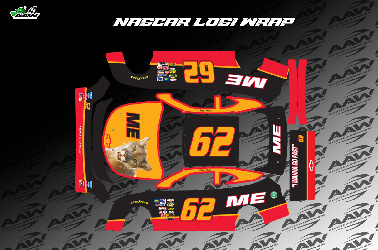 "ME" Losi 1/12 Nascar Wrap – AAW
