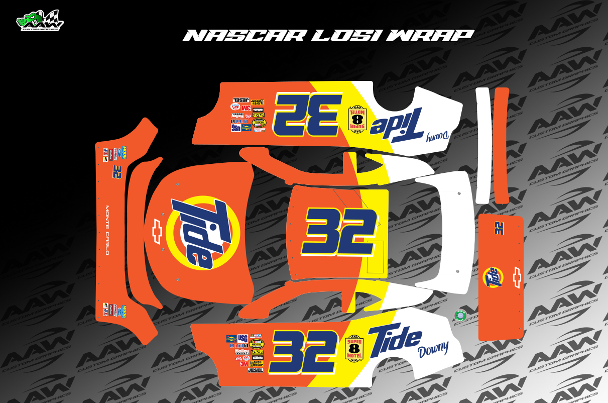 "Tide" Losi 1/12 Nascar Wrap – AAW