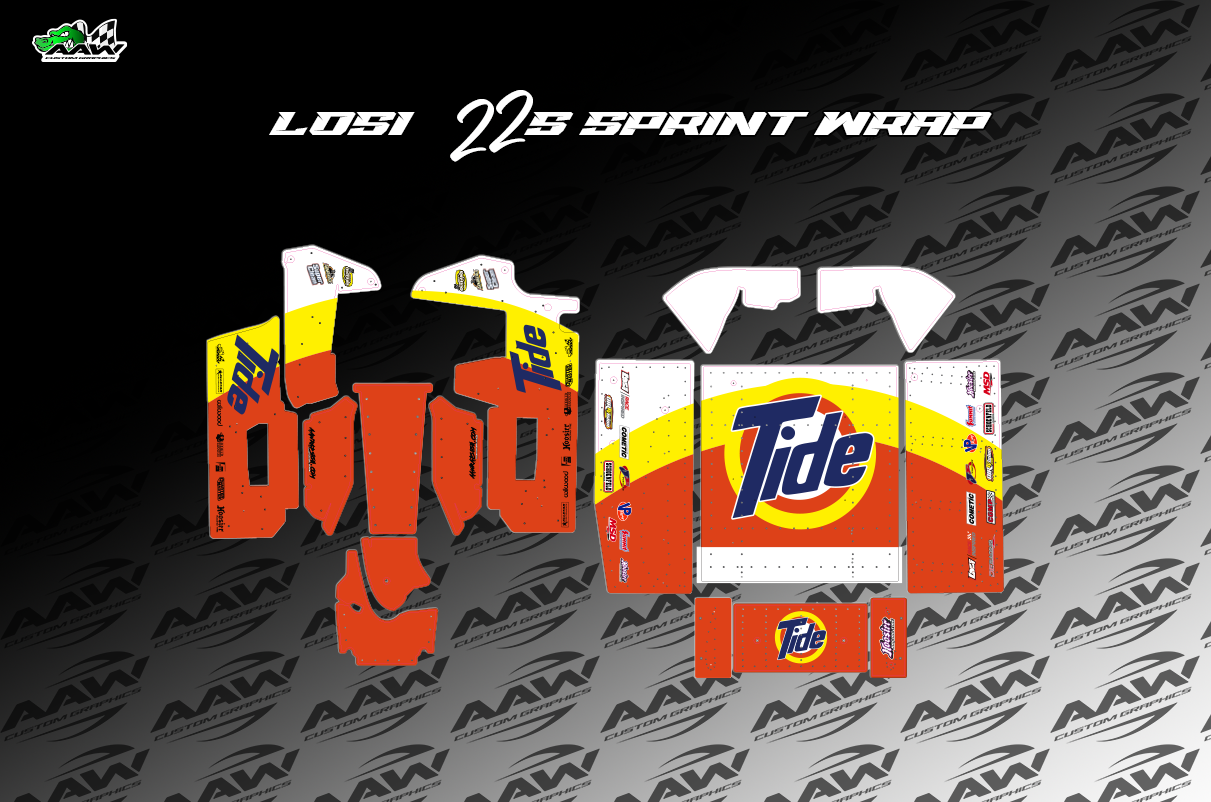 "Tide" Losi 22s Wrap – AAW