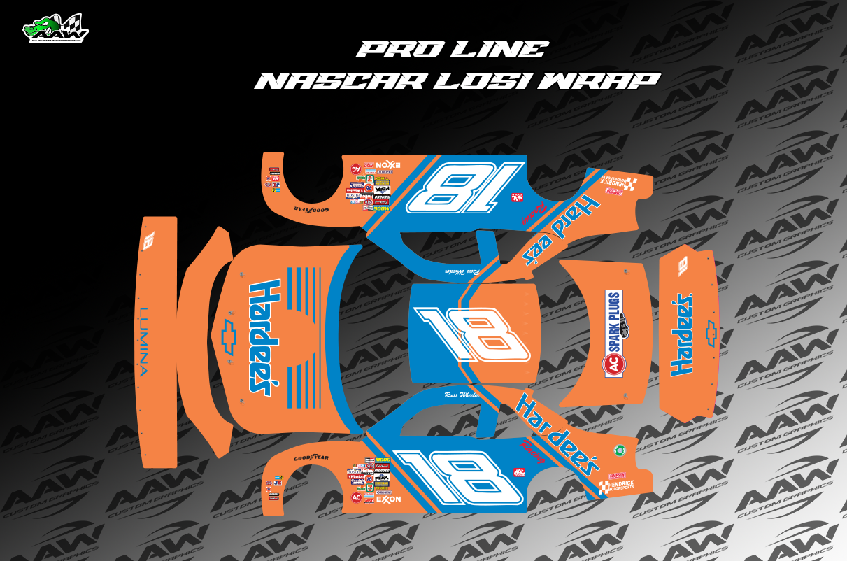 "Wheeler" Losi 1/12 Nascar Wrap – AAW